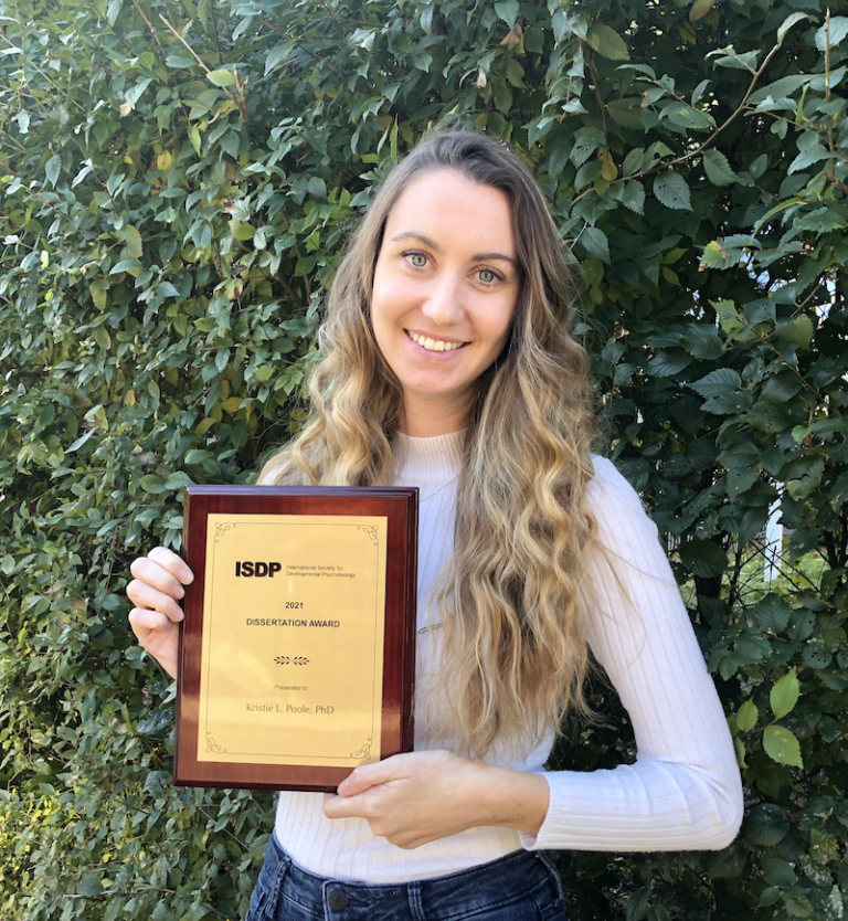 2021 Dissertation Award, Kristie L. Poole, PhD - International Society ...