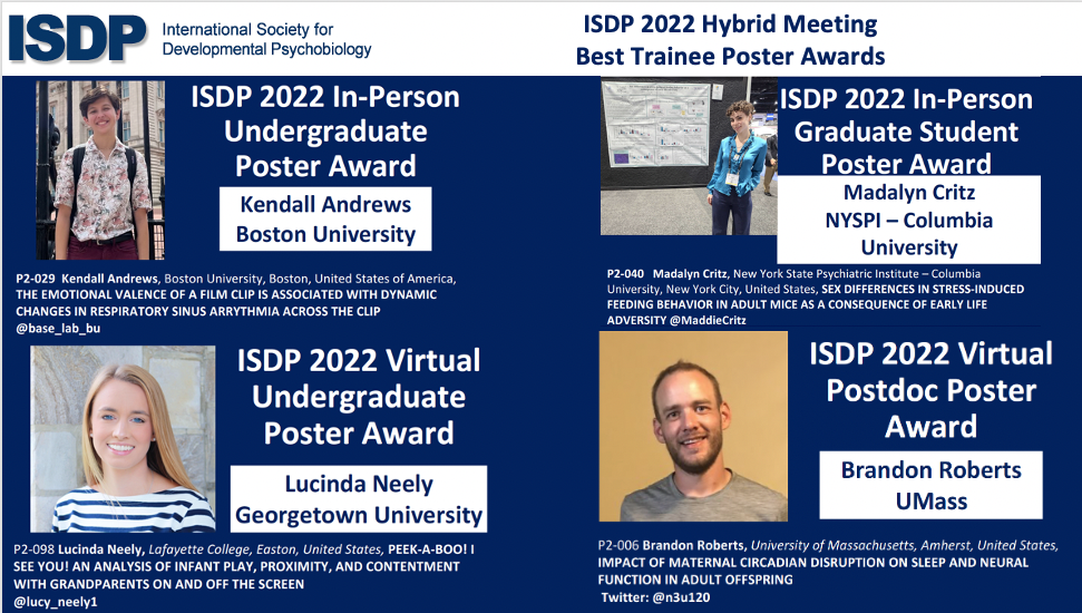 And the ISDP 2022 Hybrid Meeting Poster Award Winners are ...