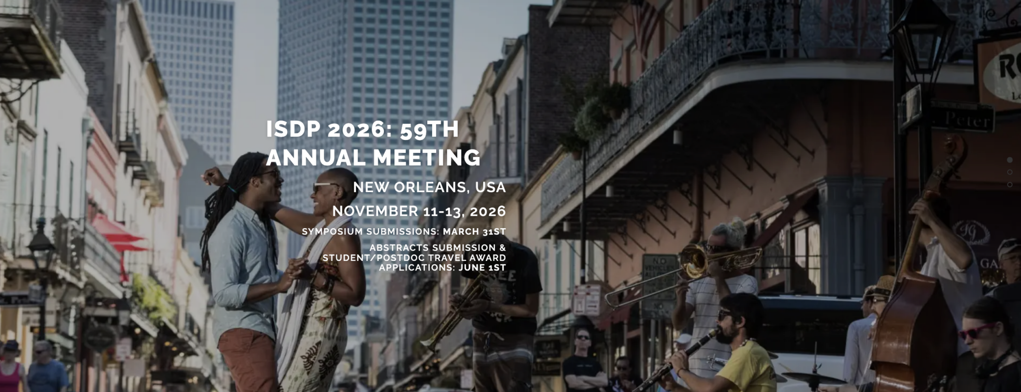 Future Meetings - International Society for Developmental Psychobiology ...